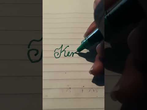 Beautiful Name Kenny in cursive #cursiveletters #cursivewriting