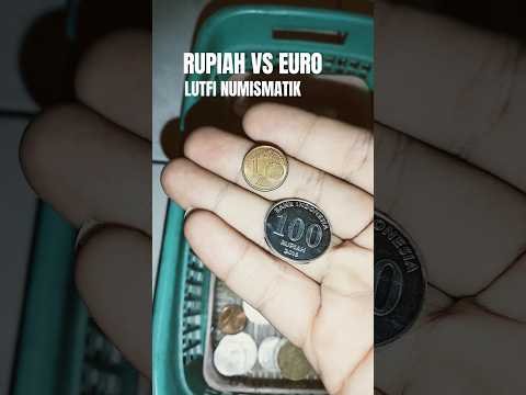 Koin Rupiah Vs Koin Euro #rupiah #vs #euro #coins #shorts #fyp