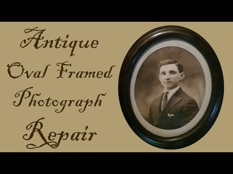 Antique Oval Frame Photo Repair. No Special Restoration Tools Needed.