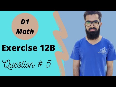 d1 ex 12b q5 || d1 exercise 12b question 5 || d1 maths solution || d1 ex 12b ||