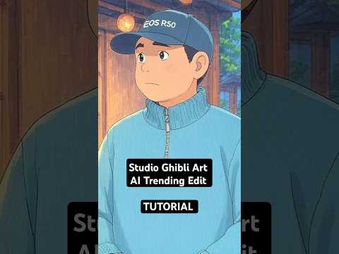 AI trending Edit - Studio Ghibli Art Editing Tutorial | #aiart #ghibli #trending #shorts
