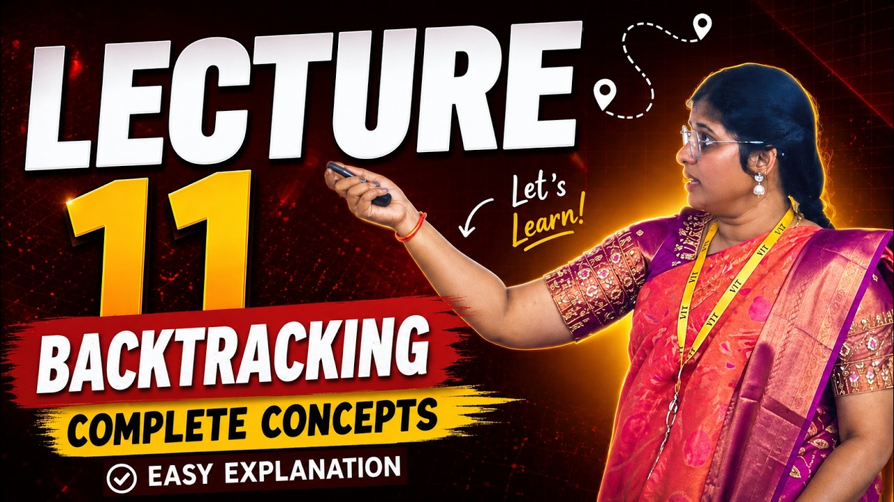 Backtracking Algorithm Explained | N-Queens Example | DAA Lecture 11 | B.Tech