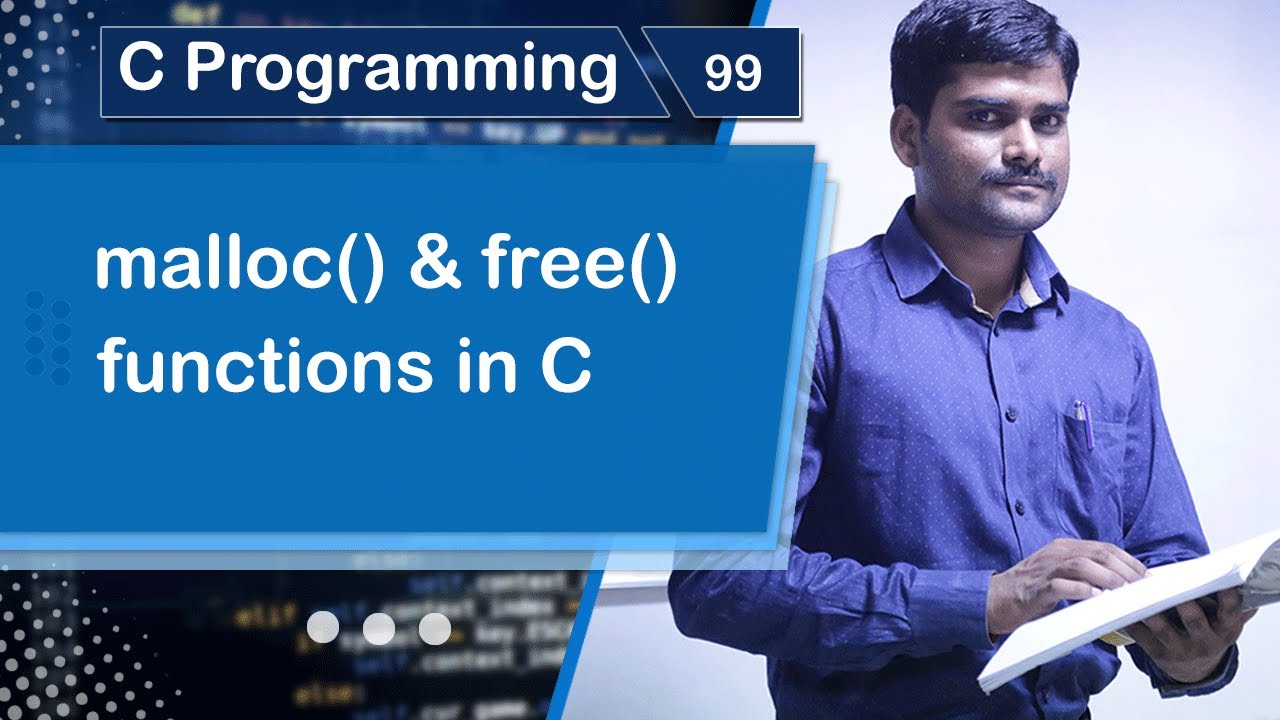 malloc() and free() function in C - C Programming Tutorial 99 🚀