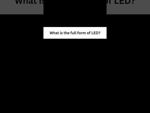 What is the full form of LED? #led #fullform #shorts