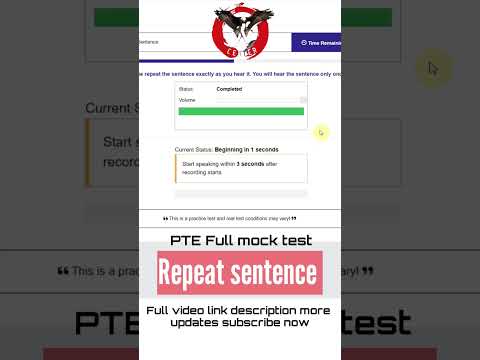 pte full mock test| Pearson mock test| repeat sentence #pte