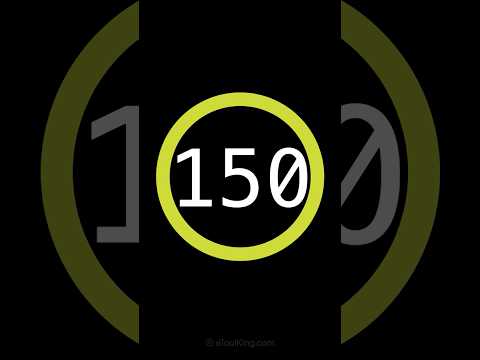 150 seconds Countdown Timer with Alarm #hd