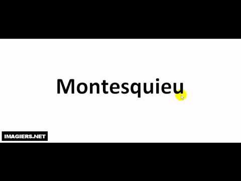How to pronounce Montesquieu