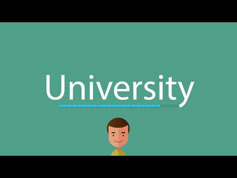 How to pronounce University