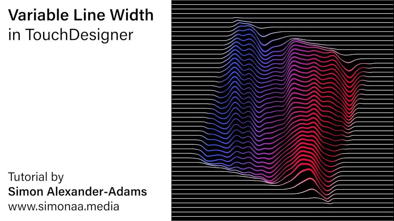Variable Line Width in TouchDesigner