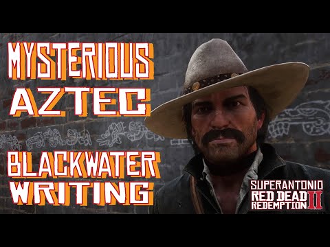John Investigates the Mysterious Blackwater Aztec Writing, Post Game in Red Dead Redemption 2