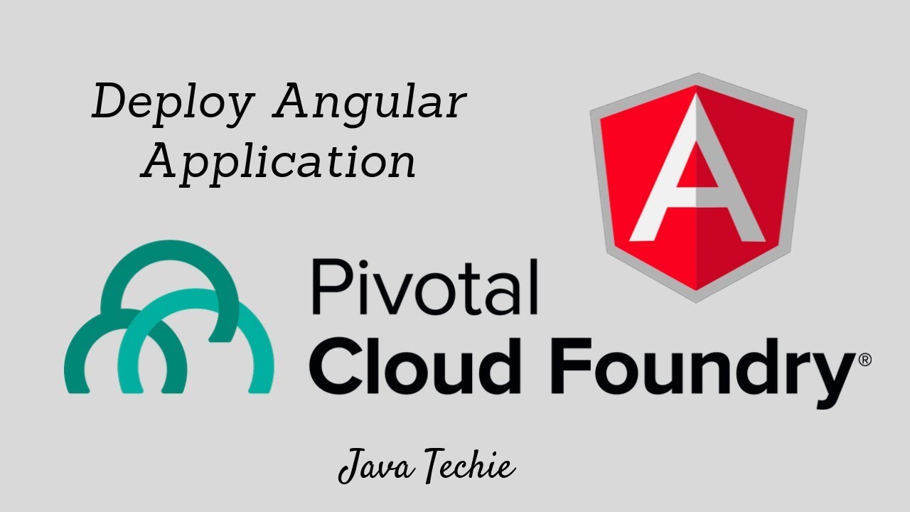 PCF | Deploy an Angular Application to Pivotal Cloud Foundry | Java Techie