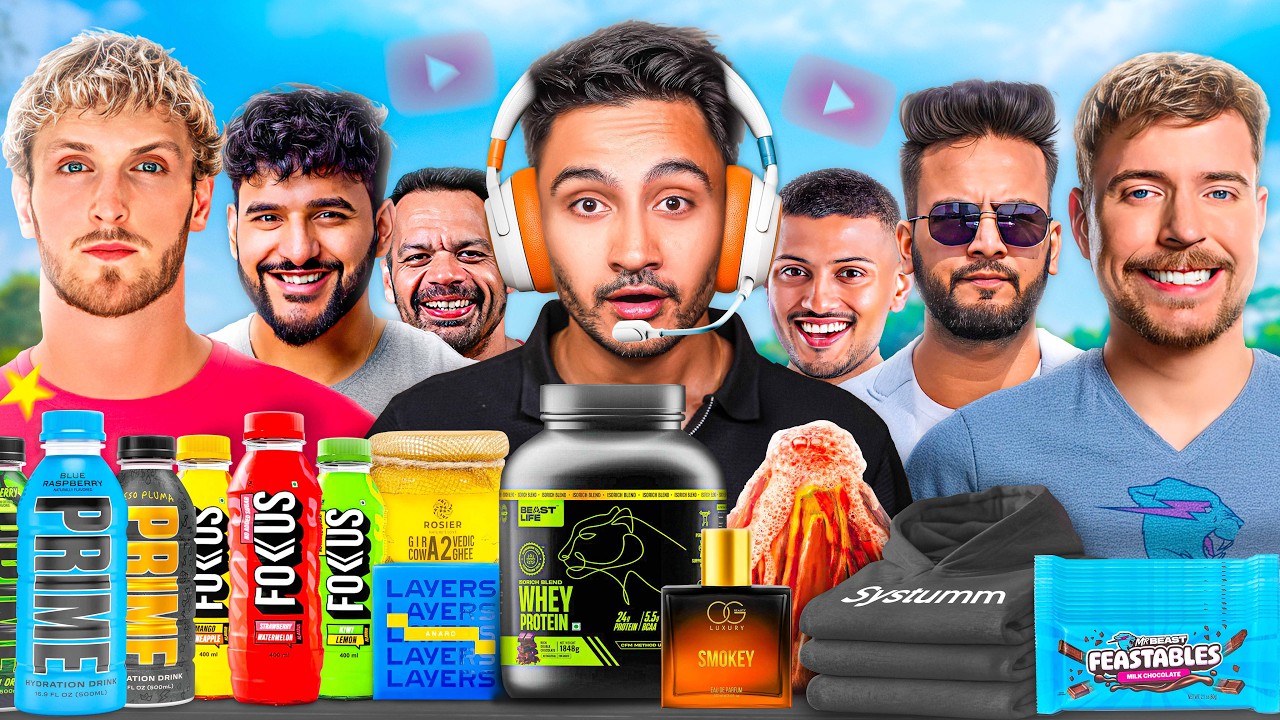 I tried Every Youtuber Brand Products!