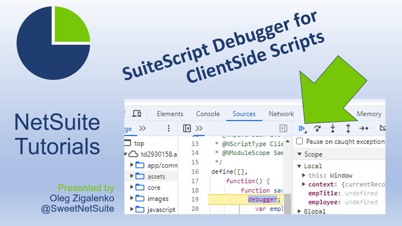 NetSuite Tutorial SuiteScript Debugging Client Side Script