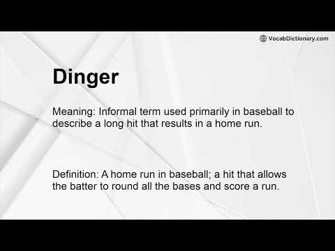 Dinger Meaning
