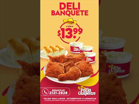 Disfruta dónde quieras de tu Delibanquete de Pollo Campestre.