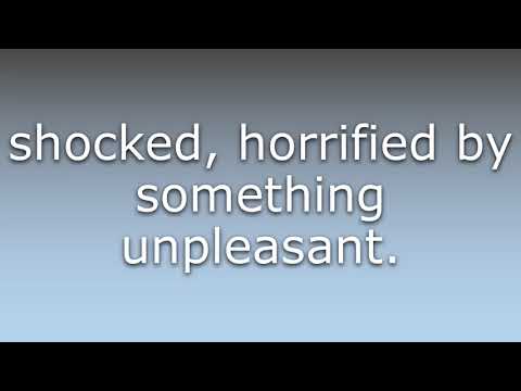 What does Appalled mean?