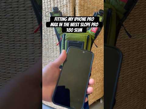 Fitting my #iPhone pro max in the Westslope Pro 180 Slim #westslope #westslopepro180slim #pro180slim
