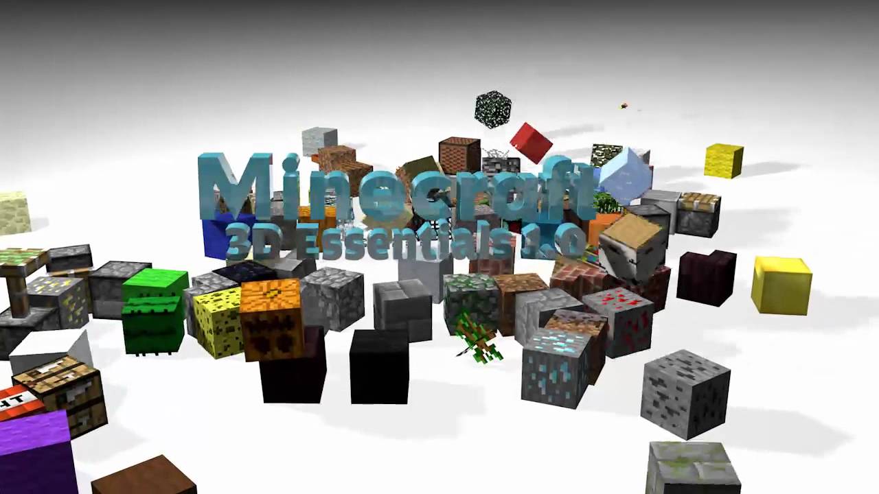MINECRAFT 3D ESSENTIALS 1.0 (Free 3D Models)