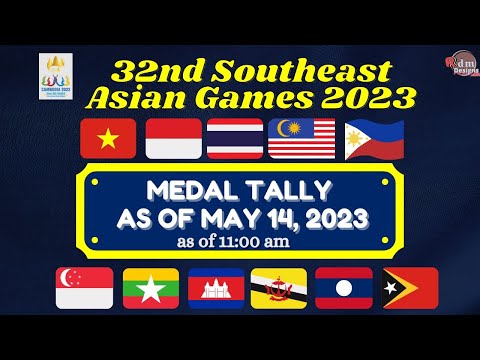 32nd Sea Games Medal Tally as of May 14, 2023, 11:00am | Sea Games 2023 |Southeast Asian Games 2023