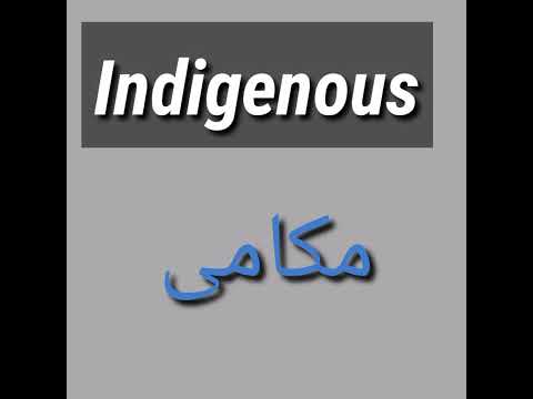 Aboriginal and Indigenous People Meaning in Hindi and Urdu || #shorts || #youtubeshorts