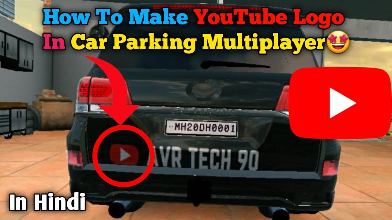 How To Make YouTube Logo In Car Parking Multiplayer😍