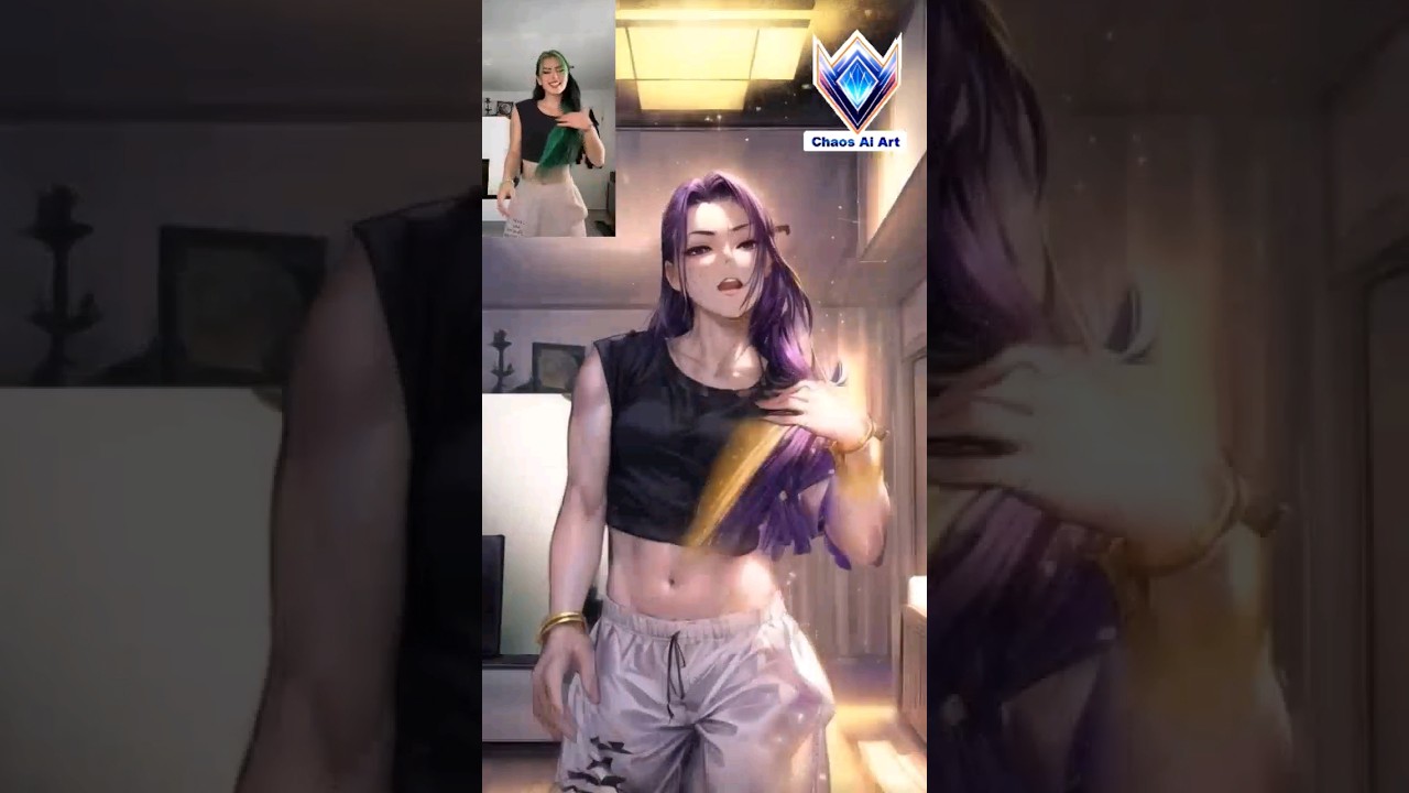 AI Dance Duett @Di1araa.s My fav dance, Stable Diffusion extensions Controlnet #aidance #dance #ai