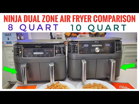 Ninja 10 Quart vs 8 Quart Dual Zone Air Fryer  Comparison  DZ201 vs DZ401