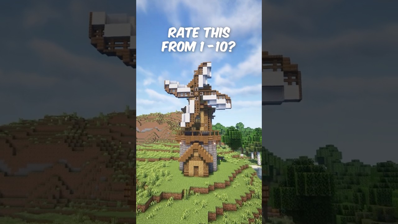 Can You Build This Awesome Minecraft Windmill?