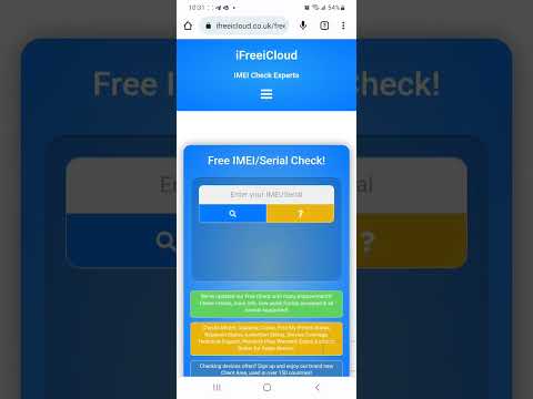 Como verificar los imei aver si están Blacklist con https://ifreeicloud.co.uk/free-check