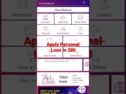 Apply SBI Xpress Credit Personal Loan by YONO App
