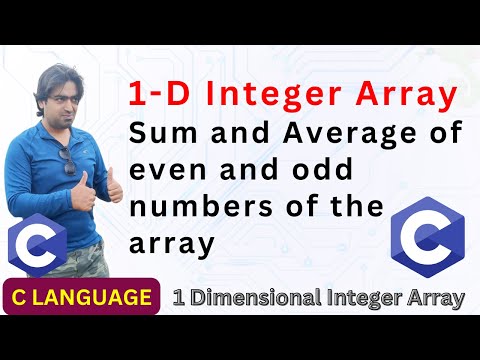 Learn C Programming | Array Sum and avg of odd and even numbers separately | Hindi - Mind Luster
