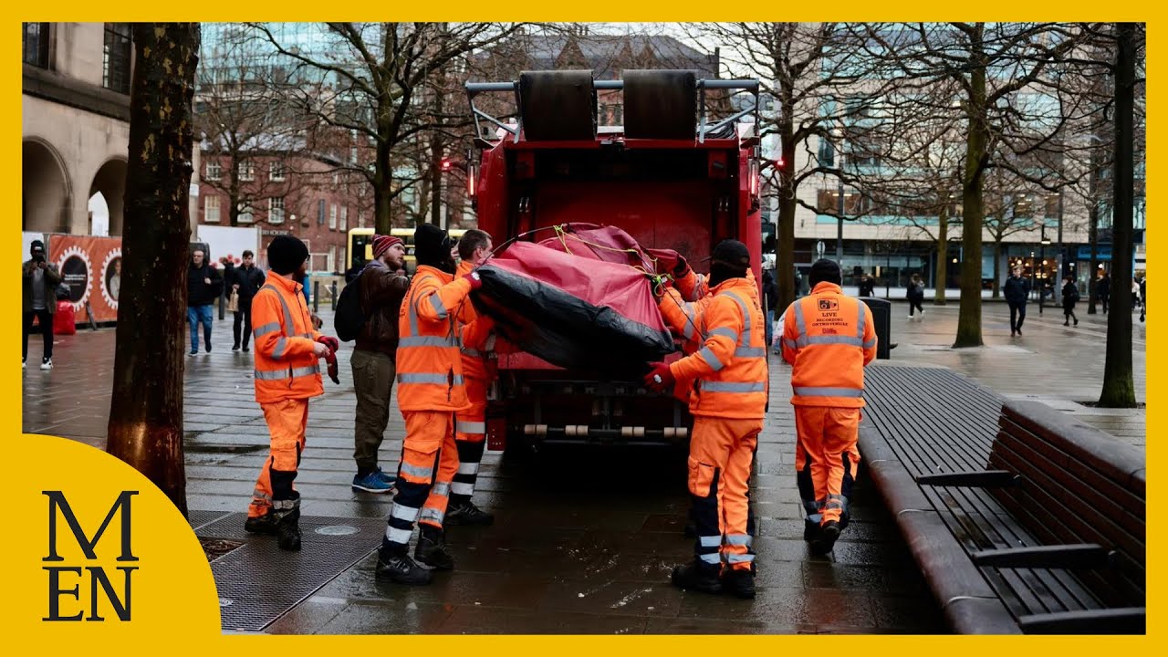 'It's not good for the city': Andy Burnham speaks out on St Peter's Square homeless tent camp ...