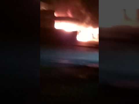 Fire in shah alam industrial park logistics company