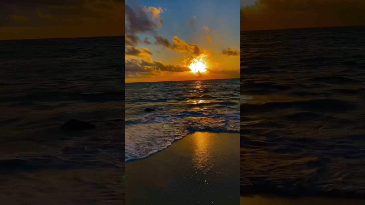 Hermoso amanecer en la playa! #amanecer #playa #relajante