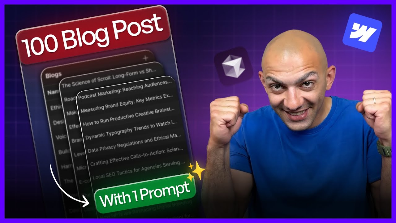 Generating 100 Webflow Blogs Using a Single AI Prompt