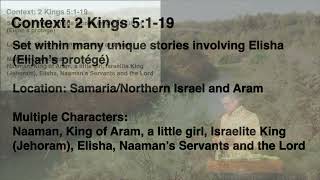 2 Kings 5:1-19 | A Little Girl's Faith - Kent City Baptist Church