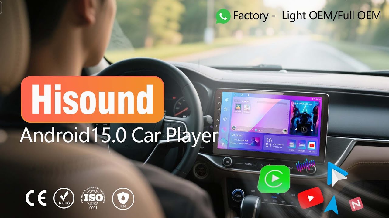 9'' Android 15 Car Stereo | Wireless CarPlay + 26 UI + DSP | OEM Factory