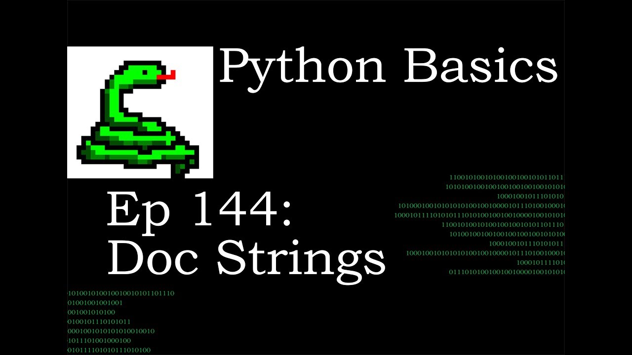 Python Basics Doc String