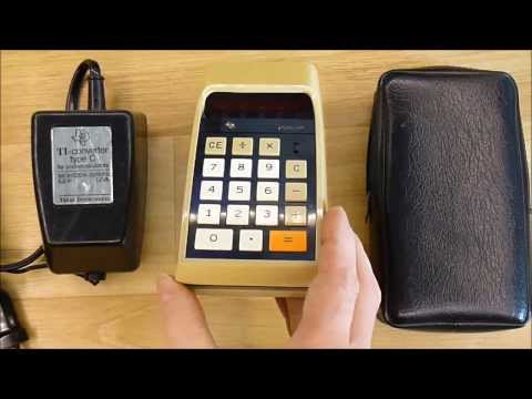 Restored 1973 vintage TI-2500 Datamath calculator