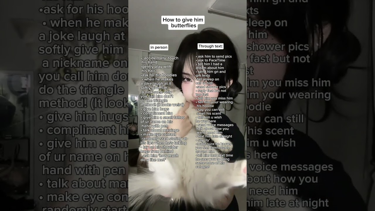 How to give him butterflies...