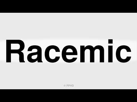 How to Pronounce Racemic