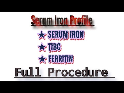 Serum Iron Profile Procedure