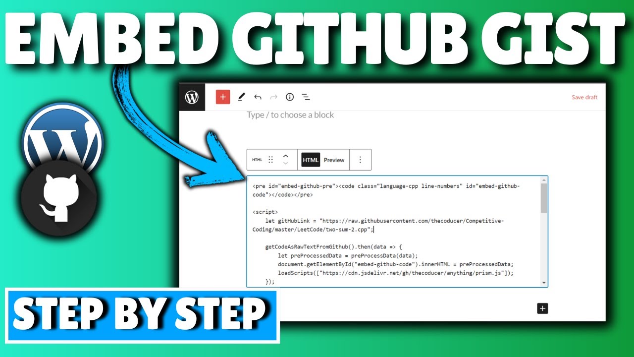 How To EMBED GITHUB CODE and Content In WordPress (Updated)