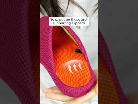 Flat Feet Solutions: Slippers with Arch Support for Comfort #flatfeet