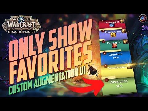 Vuhdo Favorite List: Best Unit Frames UI for Augmentation Evoker Prescience Targeting - Dragonflight