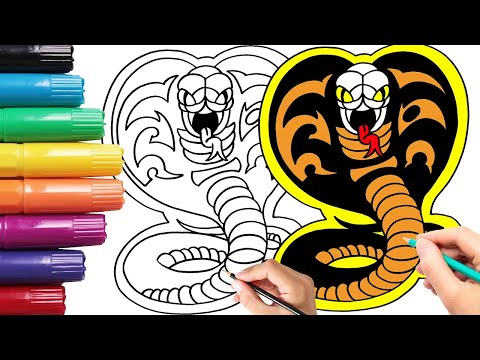 How To Draw Cobra Kai Logo | Cartooning Club