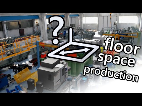 Floor space dimensioning for manufacturing facility: Step 1 - Calculation of the production areas