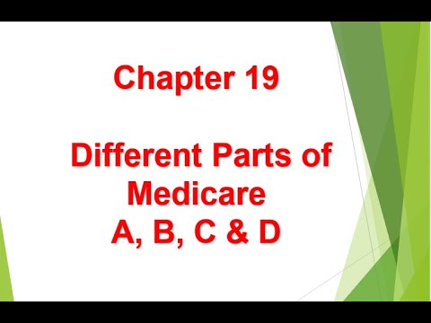Different Parts of Medicare - Part A, B, C & D - Chapter 19