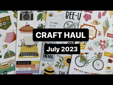 CRAFT HAUL: Scrapbook.com, Papermaze & The Works (July 2023)