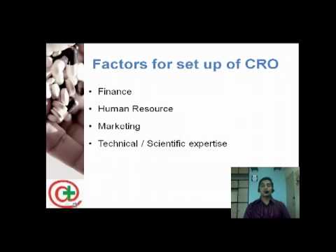 Setting up of CRO (Clinical Research organization)